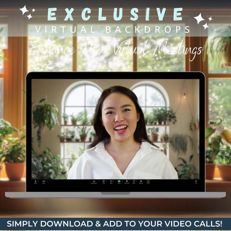 20 Greenery Backdrop for Zoom Background | HD Quality | Personalize ...