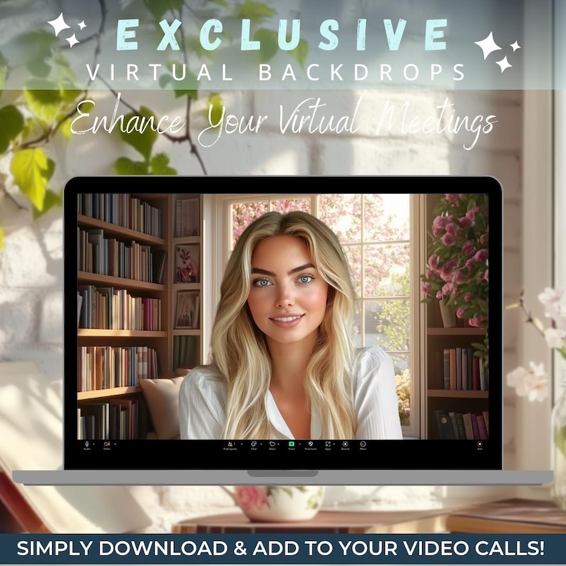 20 Spring- Themed Zoom Background, Virtual Background, Teams Background ...