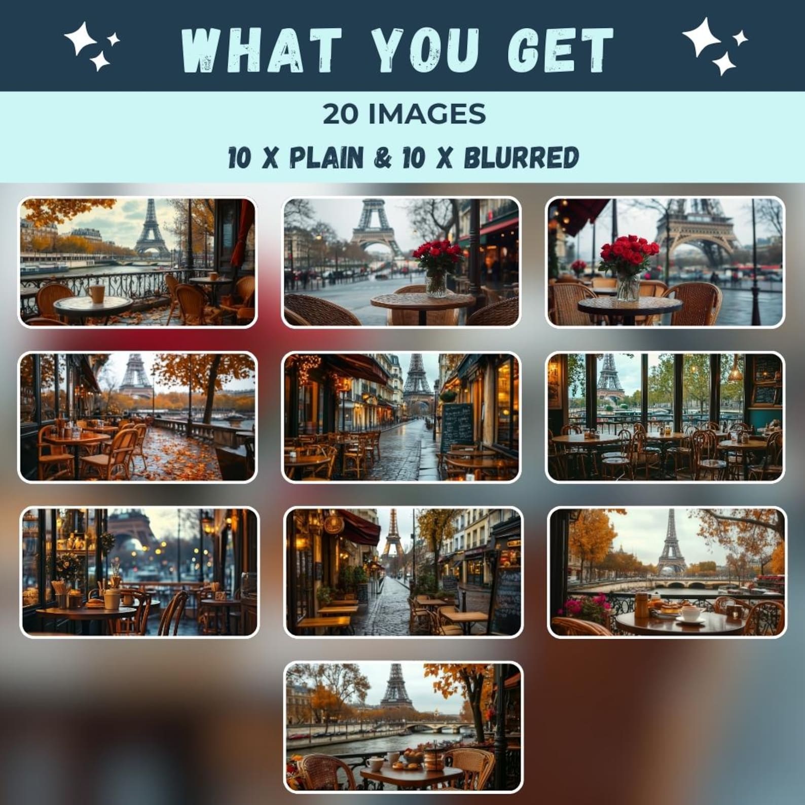 20 Modern Paris Cafe Zoom Background, Virtual Background, Virtual ...