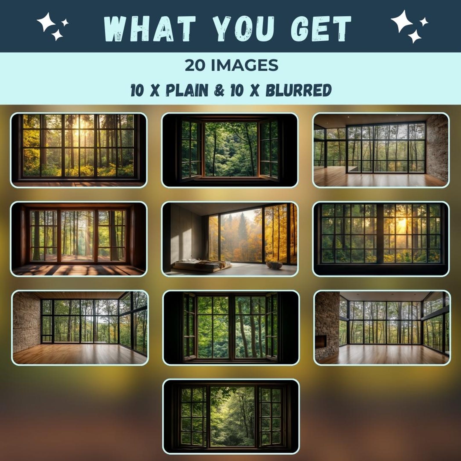 20 Window to Forest Zoom Backgrounds - Virtual Background for Zoom ...