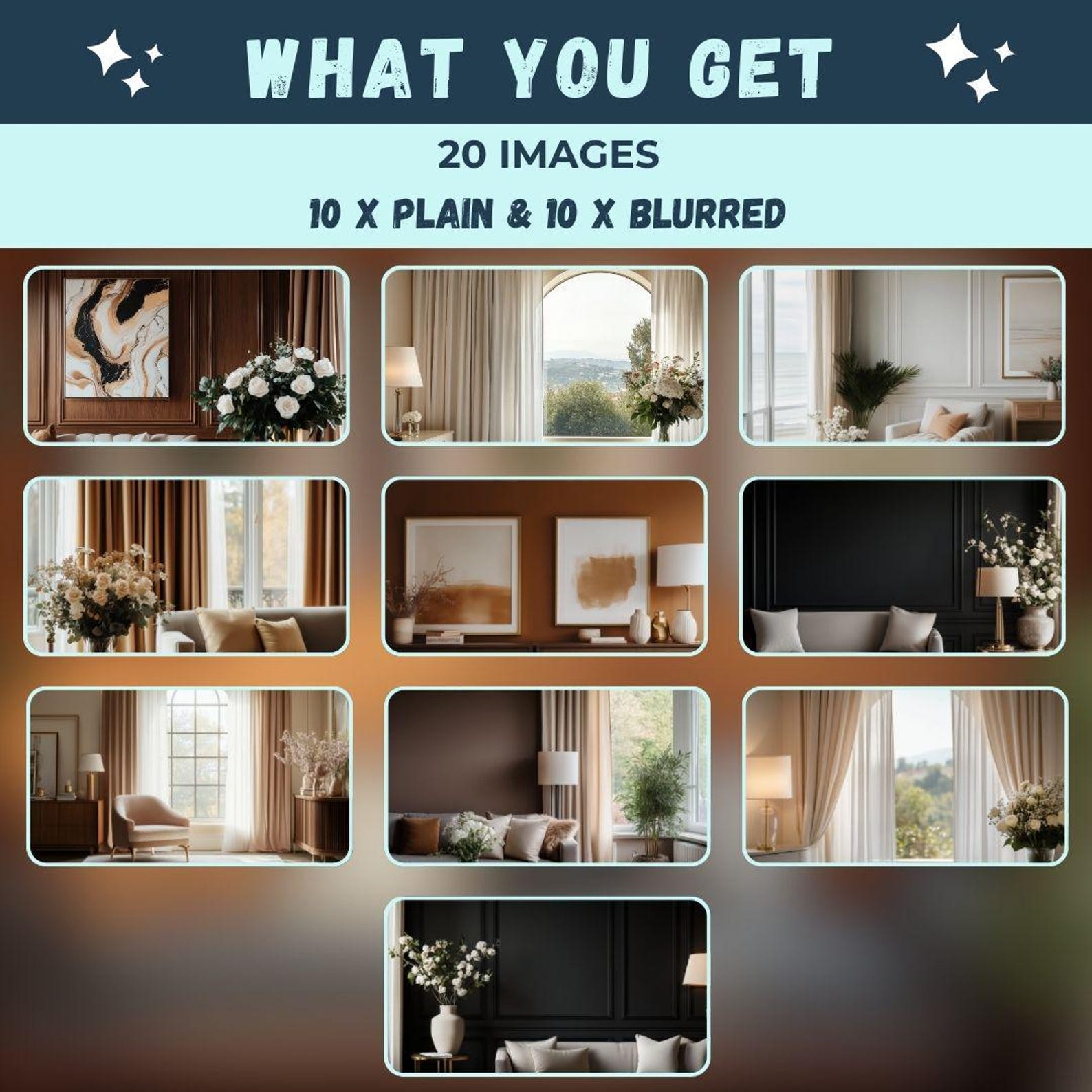 20 Luxurious Zoom Virtual Background Bundle | HD Quality | Personalize ...