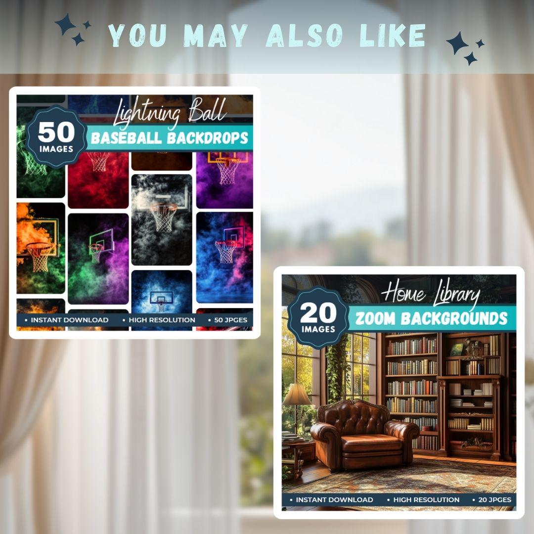 20 Luxurious Zoom Virtual Background Bundle | HD Quality | Personalize ...