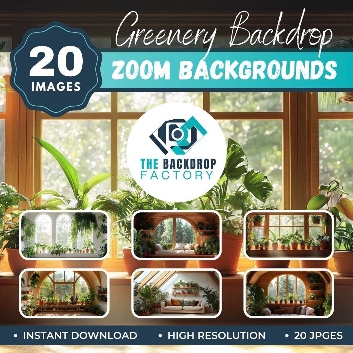 20 Greenery Backdrop for Zoom Background | HD Quality | Personalize ...