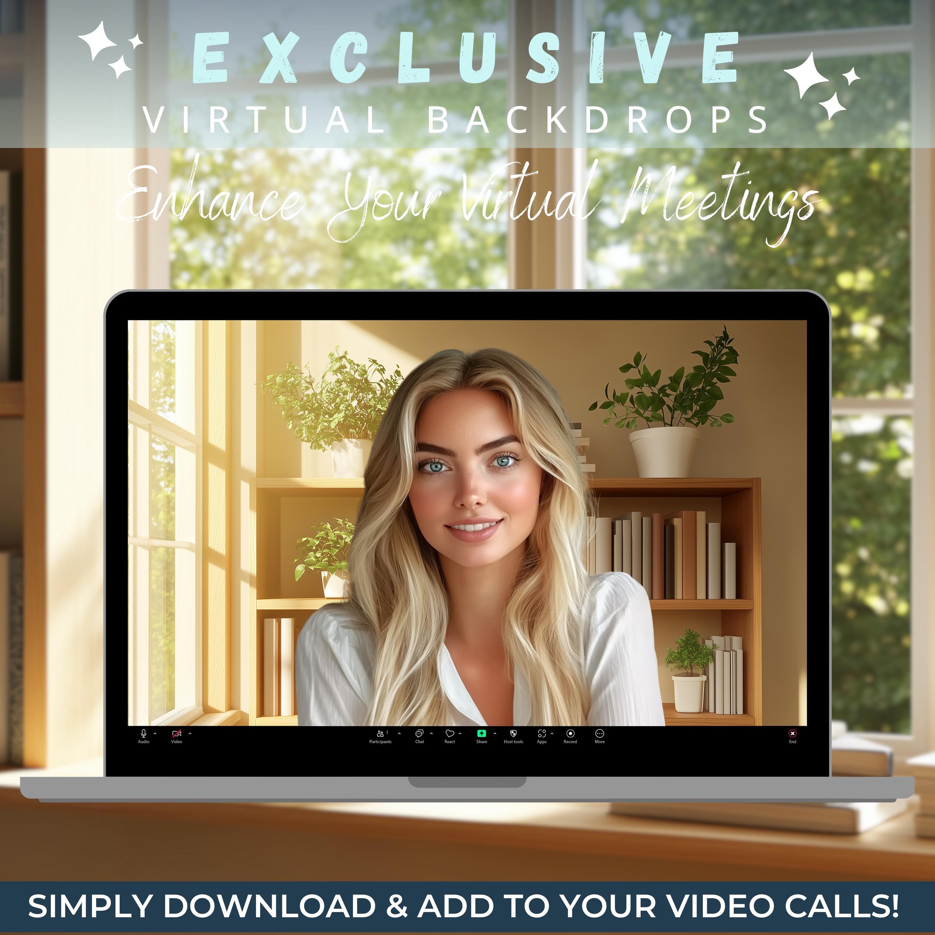 20 Modern Shelving Office Zoom Background, Virtual Background, Virtual ...