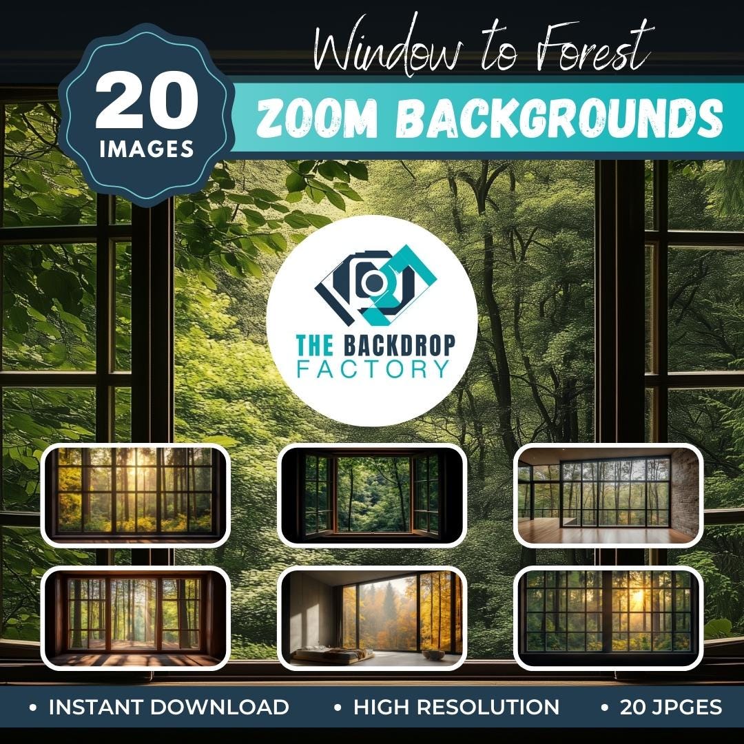 20 Window to Forest Zoom Backgrounds - Virtual Background for Zoom ...