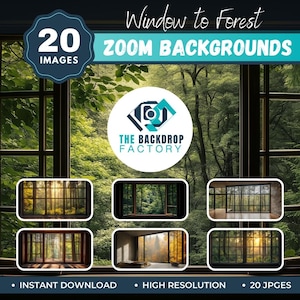20 Window to Forest Zoom Backgrounds - Virtual Background for Zoom ...