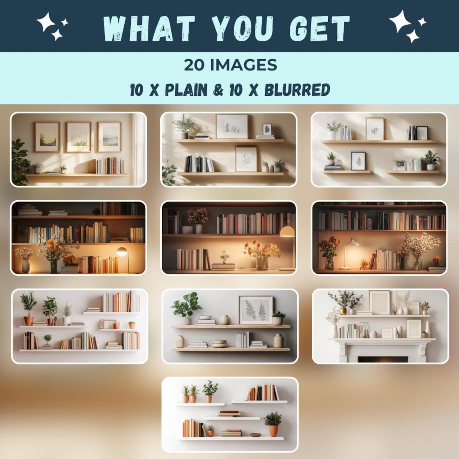 20 Modern Shelving Zoom Background, Virtual Background, Virtual ...