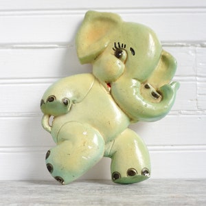 Vintage Chalkware Elephant Mid Century Pachyderm 50s Circus - Etsy