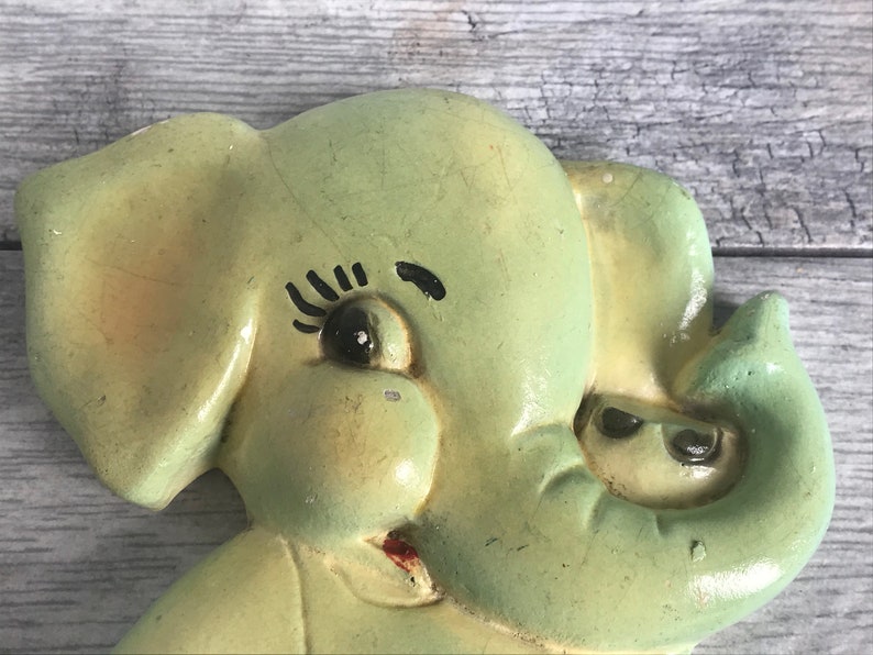 Vintage Chalkware Elephant Mid Century Pachyderm 50s Circus - Etsy