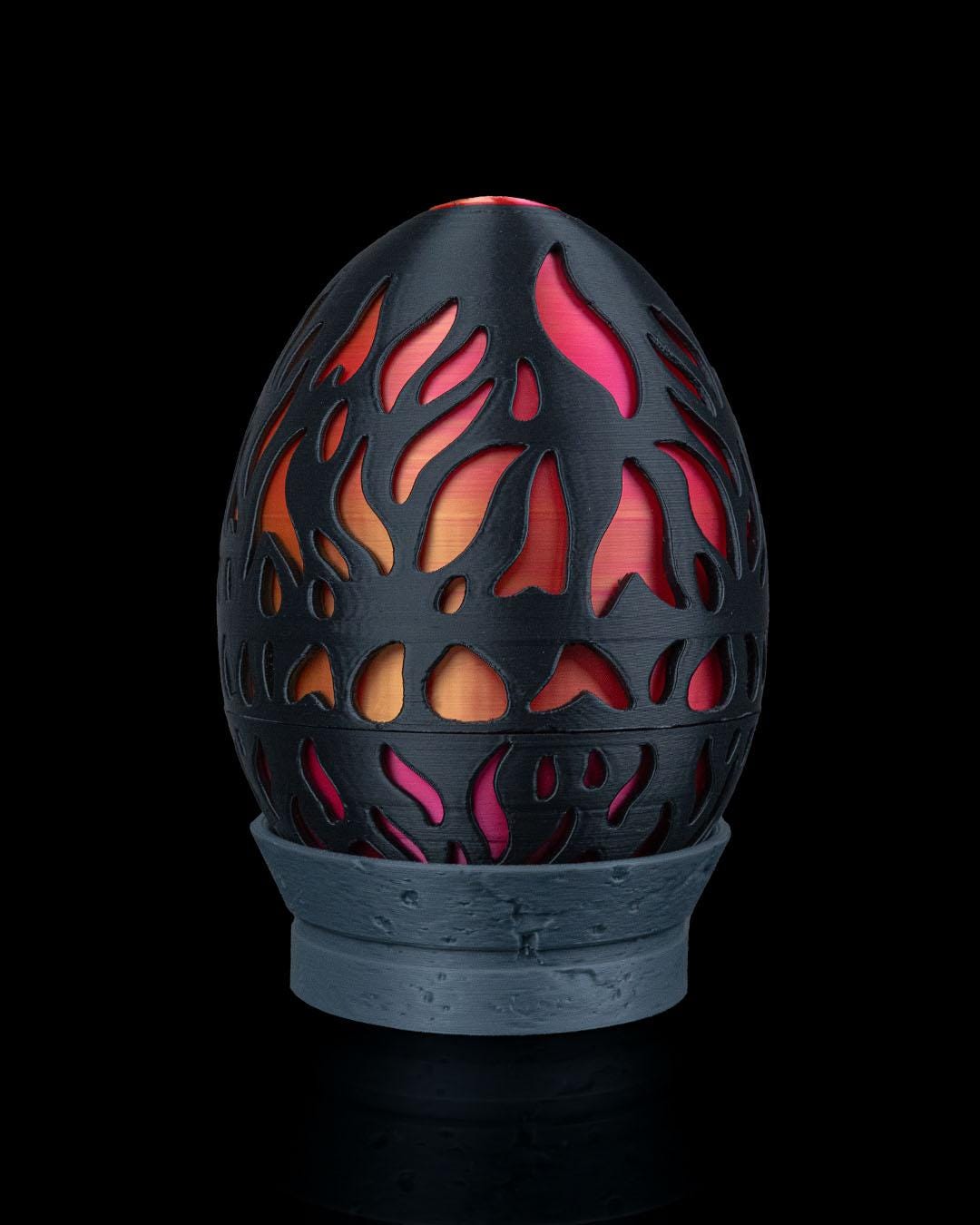 Magma Dragon Egg – Lava Style Fantasy Prop | 3D Printed Mythic Gift ...