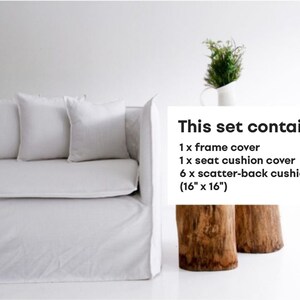 Linen IKEA Soderhamn Ghost Hack Covers Replacement Sofa - Etsy