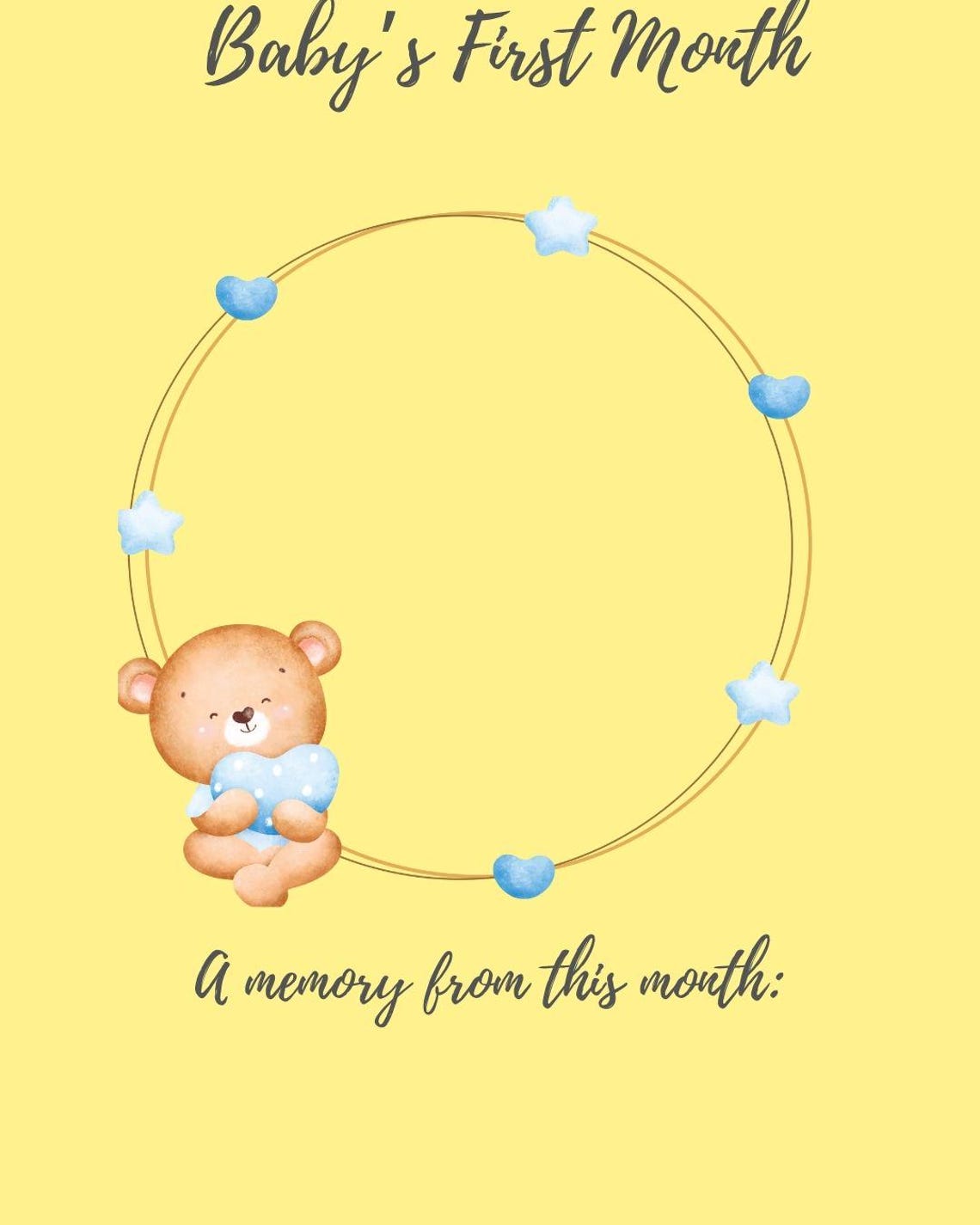 Editable Baby Memory Book Template | Gender Neutral Baby Journal ...