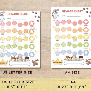 Printable Puppy Reward Chart for Kids, Behavior Chart, Toddler Routine ...