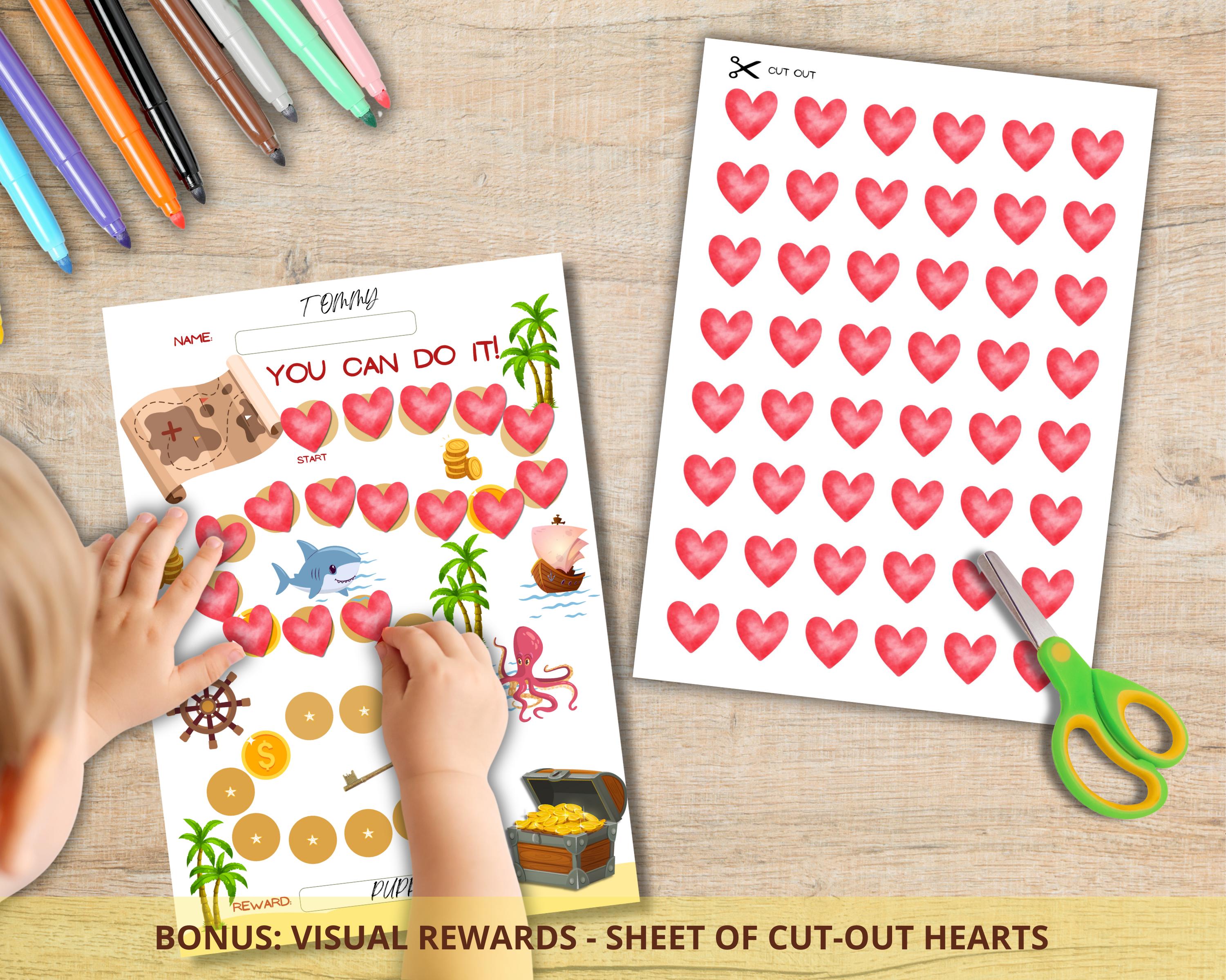 Pirate Treasure Reward Chart – Kids Behavior Tracker (PDF, PNG Files ...