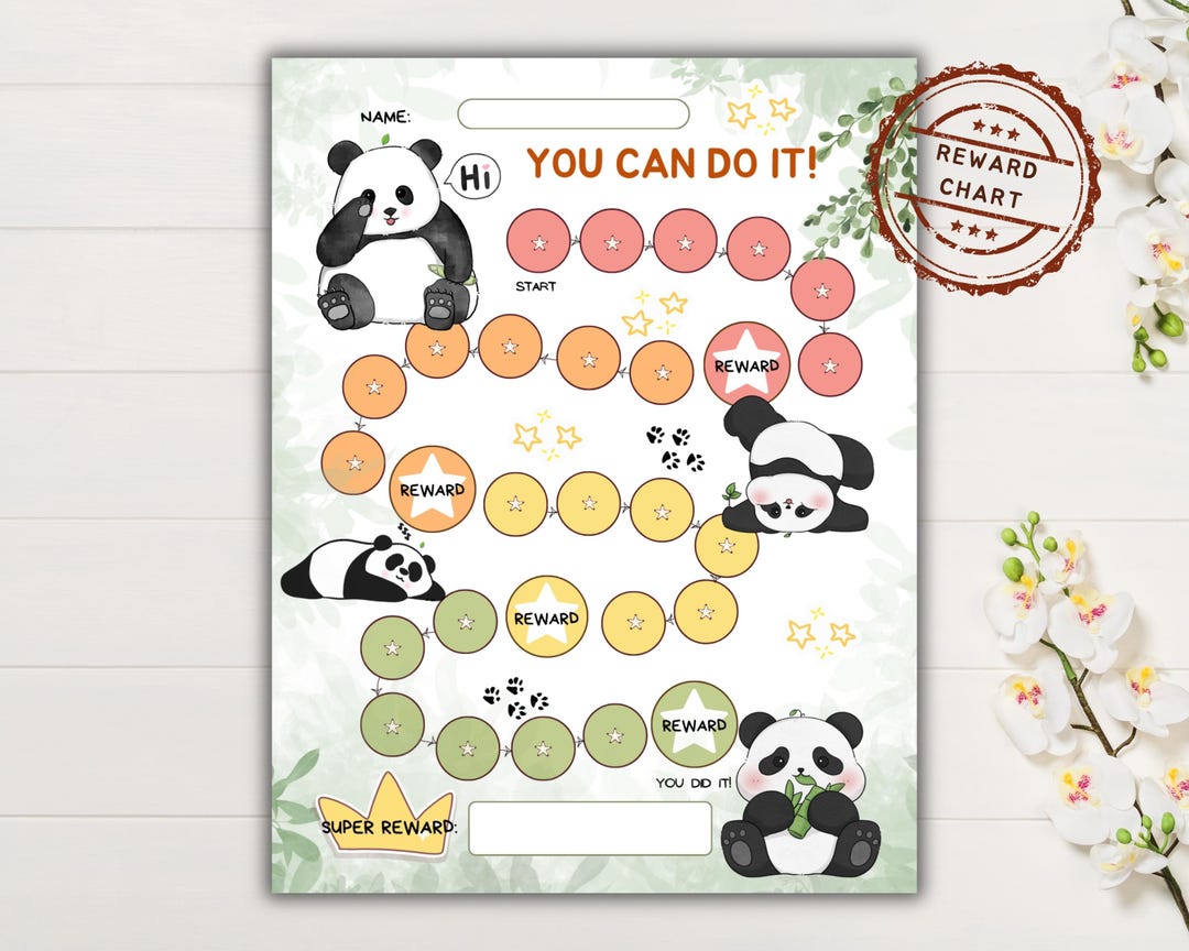 Preschool Reward Chart Printable,printable Chore Chart, Toddler ...