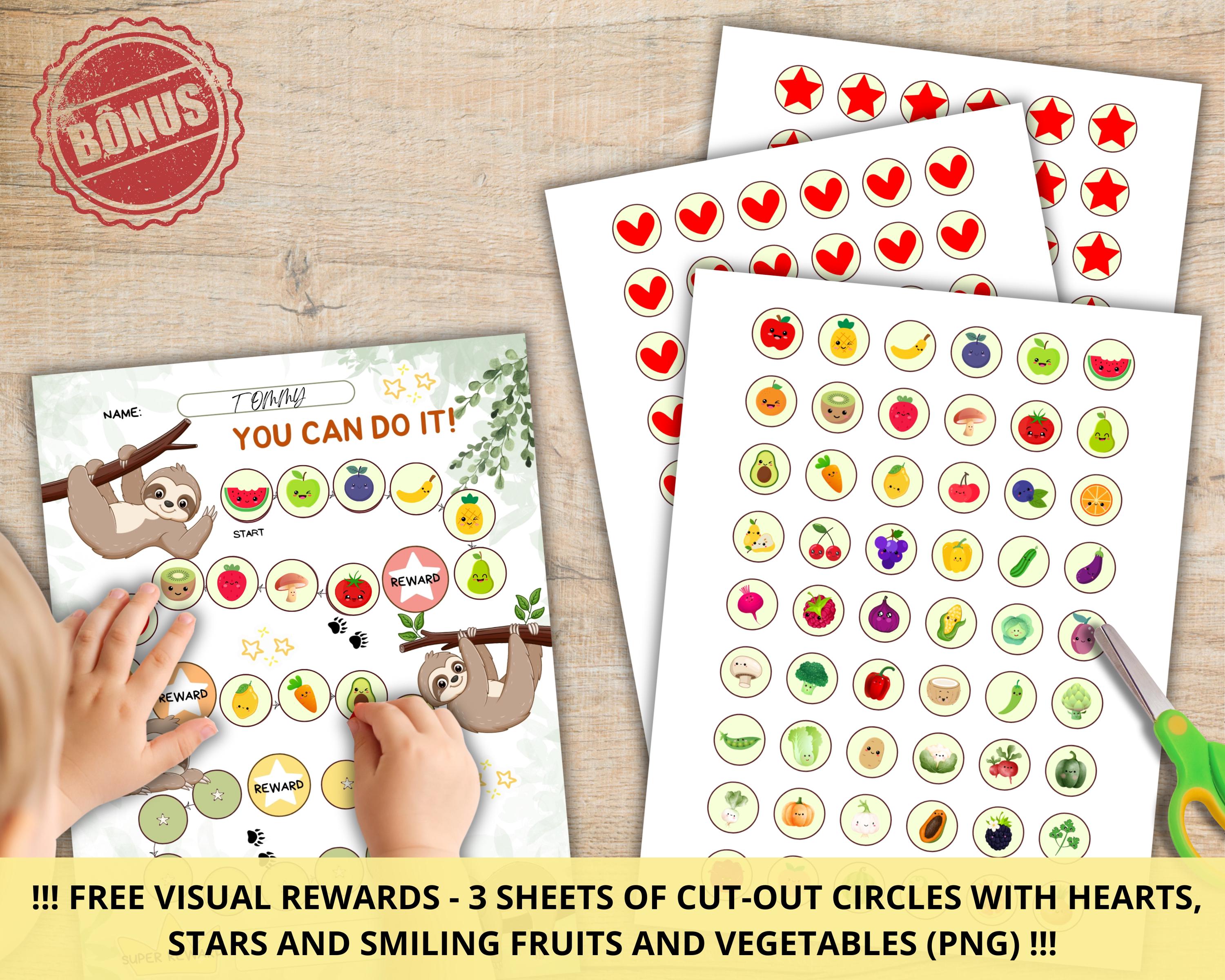 Boho Sloth Reward Chart for Kids | Printable Chore Chart, Toddler ...