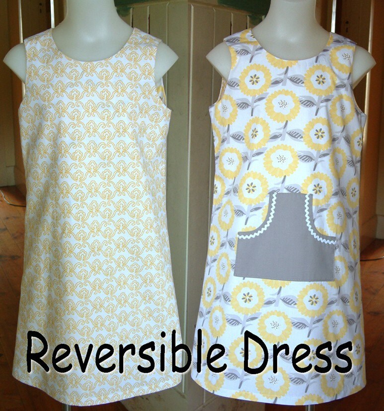 DRESS Reversible, Instant Download Pdf Sewing PATTERN, Tutorial, Ebook ...