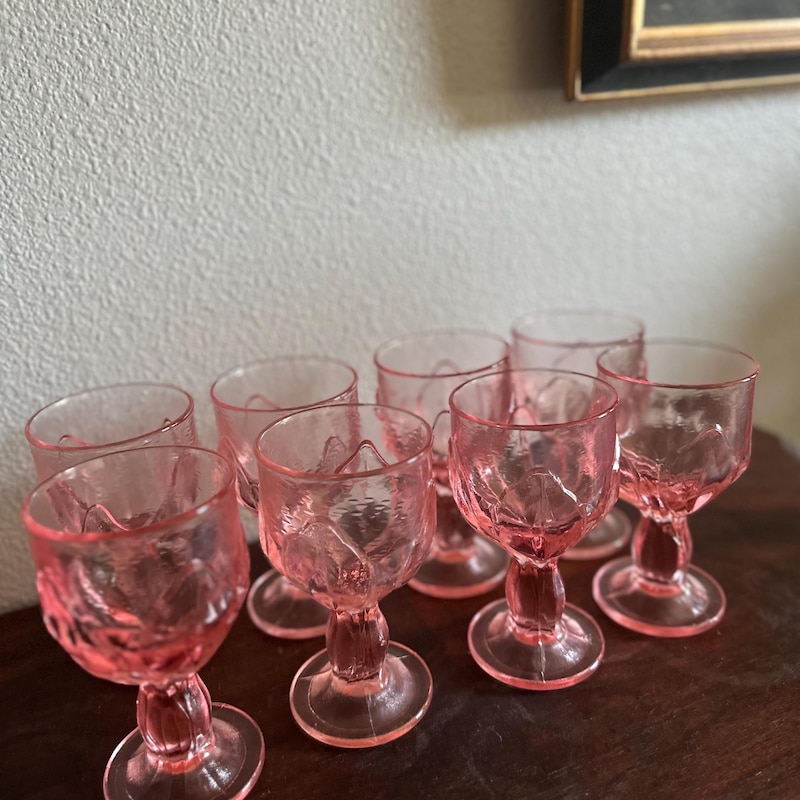Pink Glassware - Etsy
