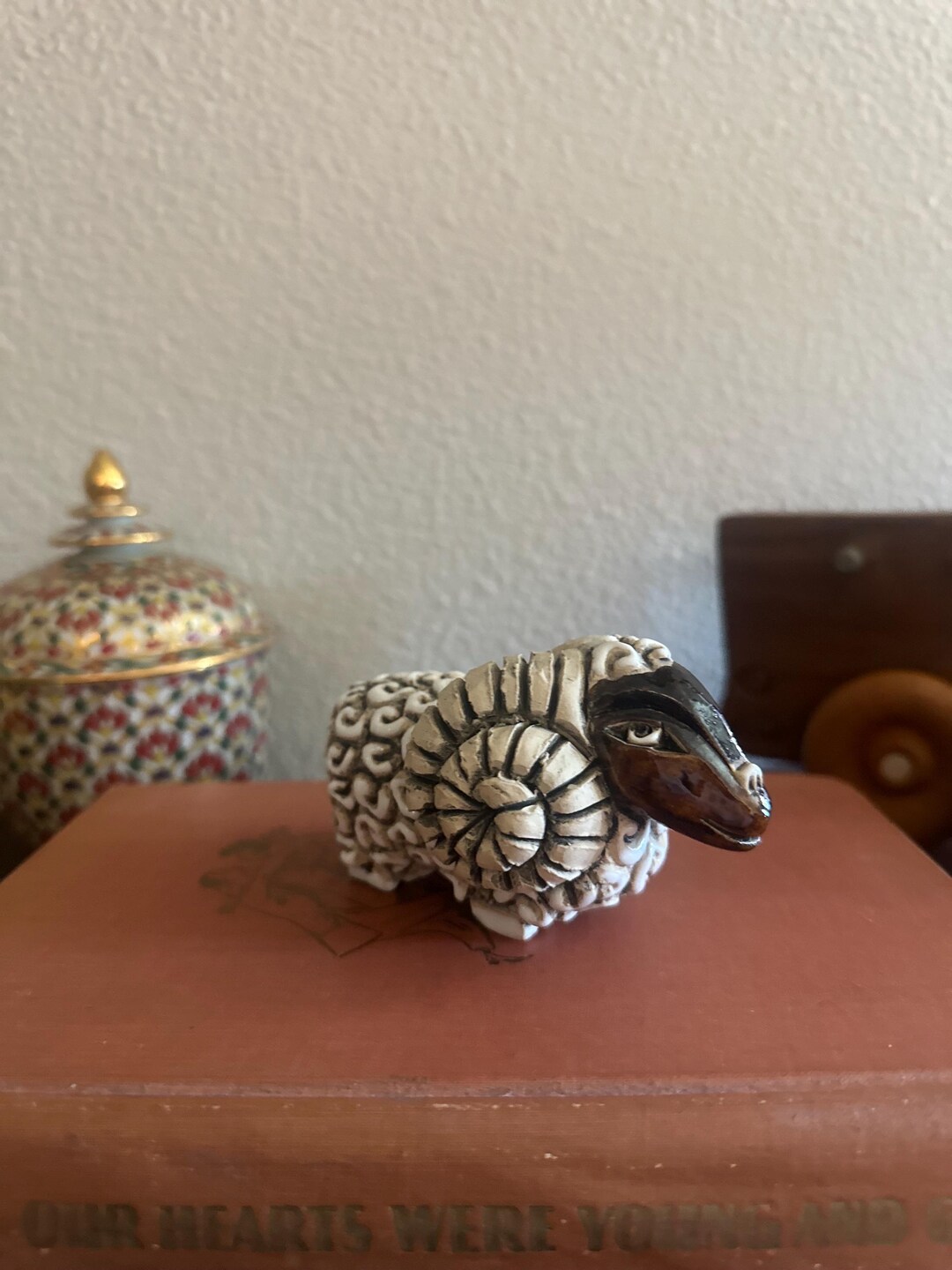 Artesania Rinconada Ram Figurine | Uruguayan Pottery | Vintage Animal ...