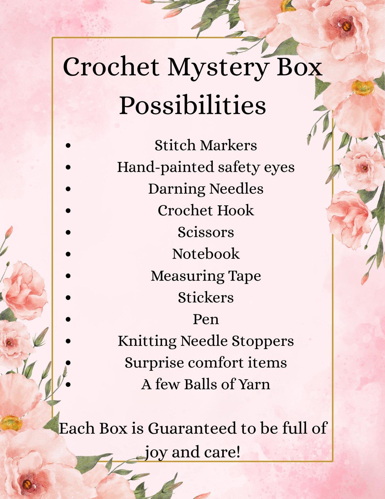 Crochet Mystery Box - Etsy