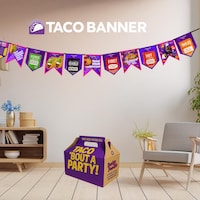 Taco Bell Banner Decor for Taco Bell Party. Printable DIY Design. Print ...