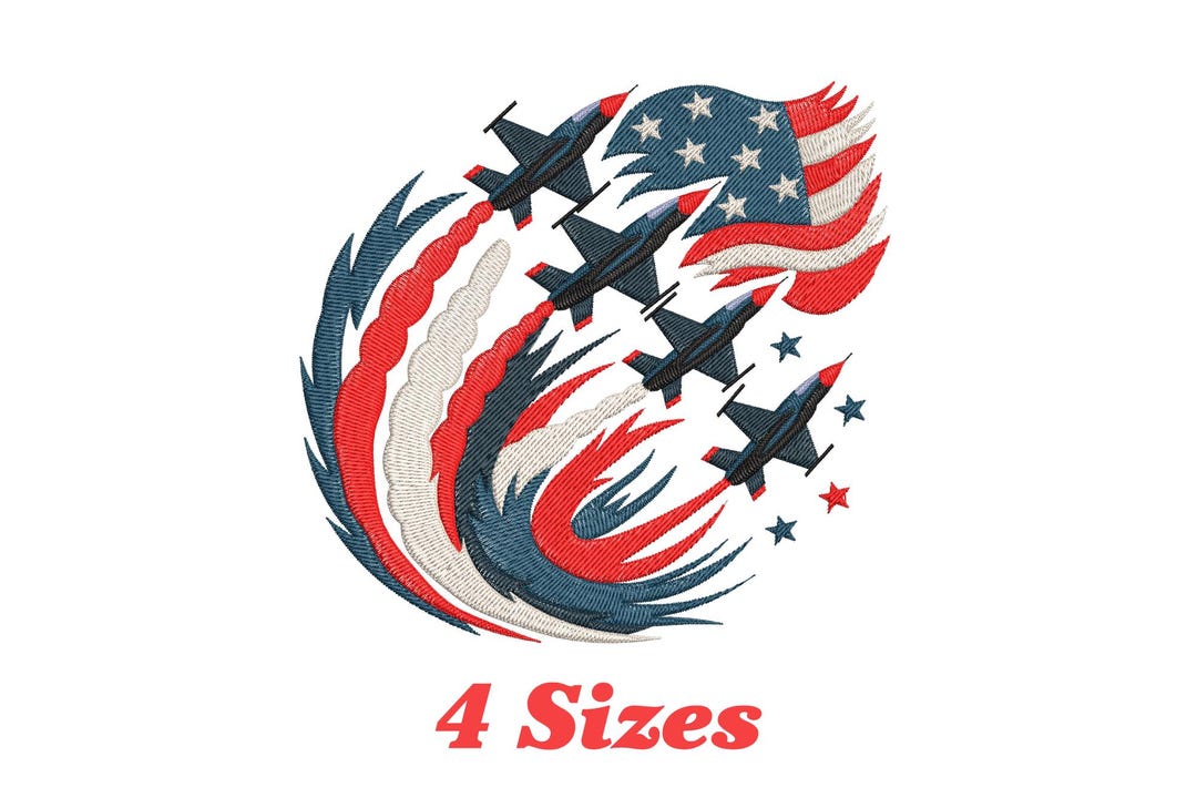Pride Airplane Embroidery Design, 4th of July Pride Airplane Machine ...