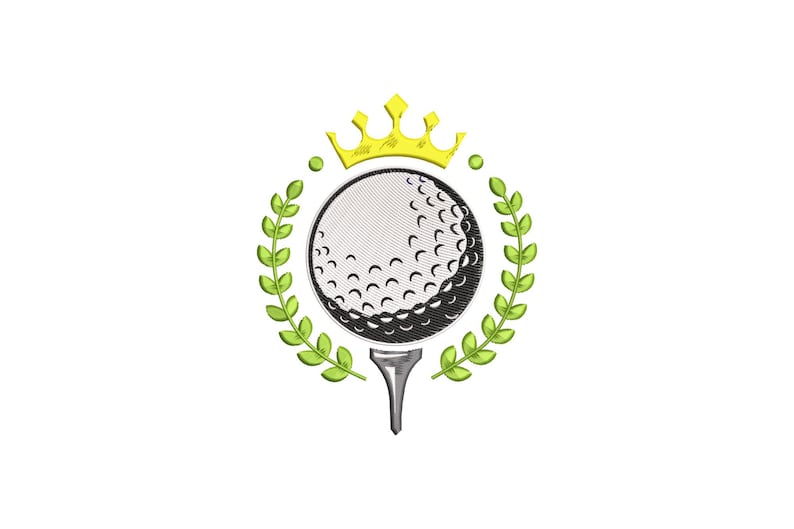 Motif de broderie balle de golf, motif de broderie Machine balle de ...