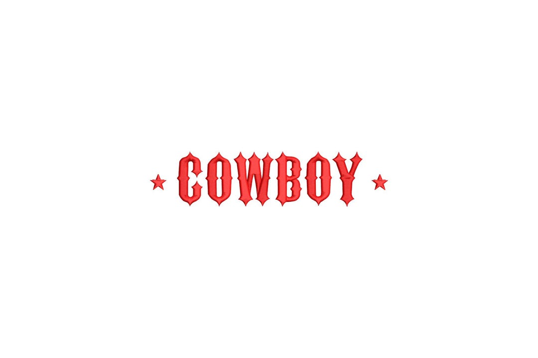 Cowboy Embroidery Design, Cowboy Machine Embroidery Design, 4 Sizes ...