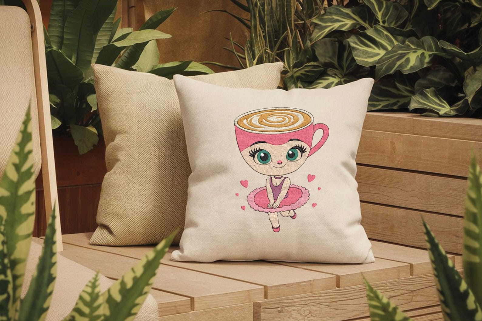 Ballerina Capuchina Embroidery Design, Funny Ballerina Capuchina ...