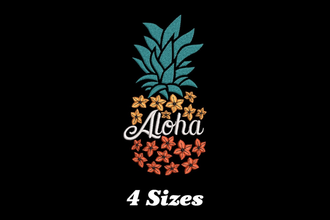 Aloha Hawaiian Embroidery Design, Aloha Machine Embroidery Design ...