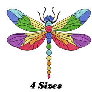 Colorful Dragonfly Embroidery Design, Colorful Dragonfly Machine ...