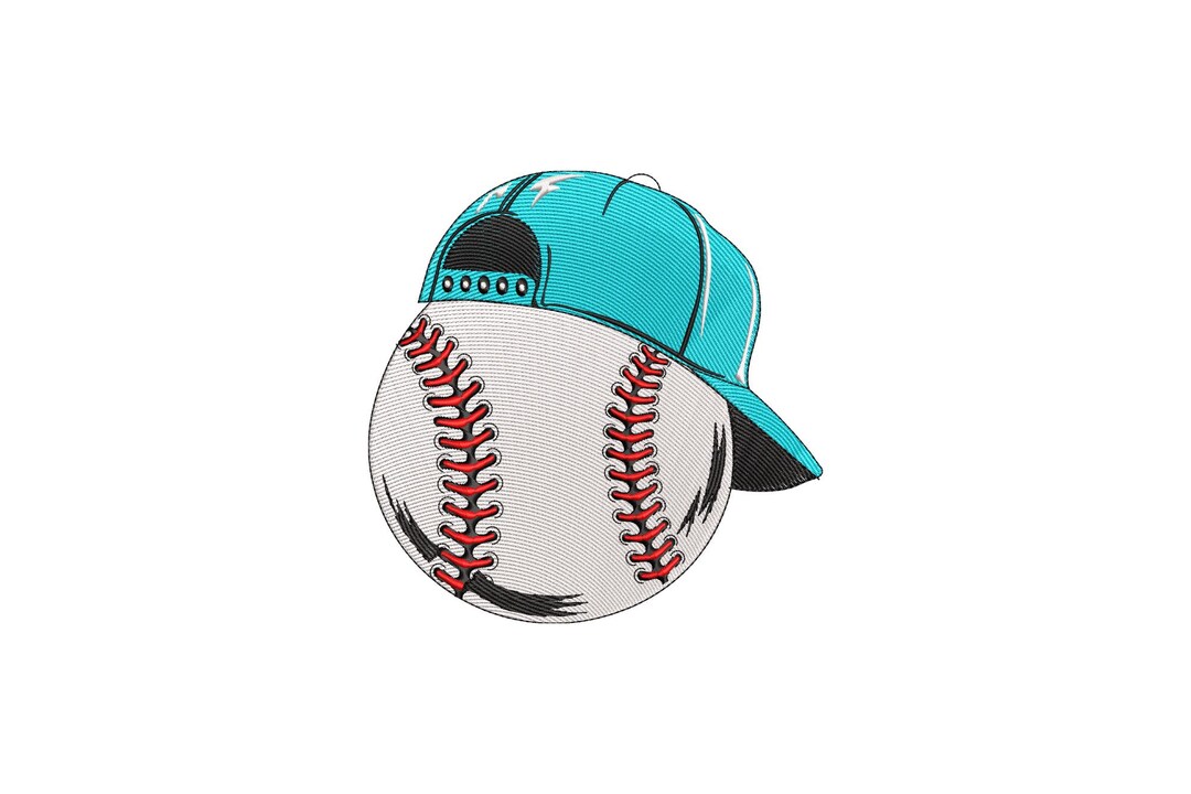 Baseball With Cap Embroidery Design, Baseball With Cap Machine ...