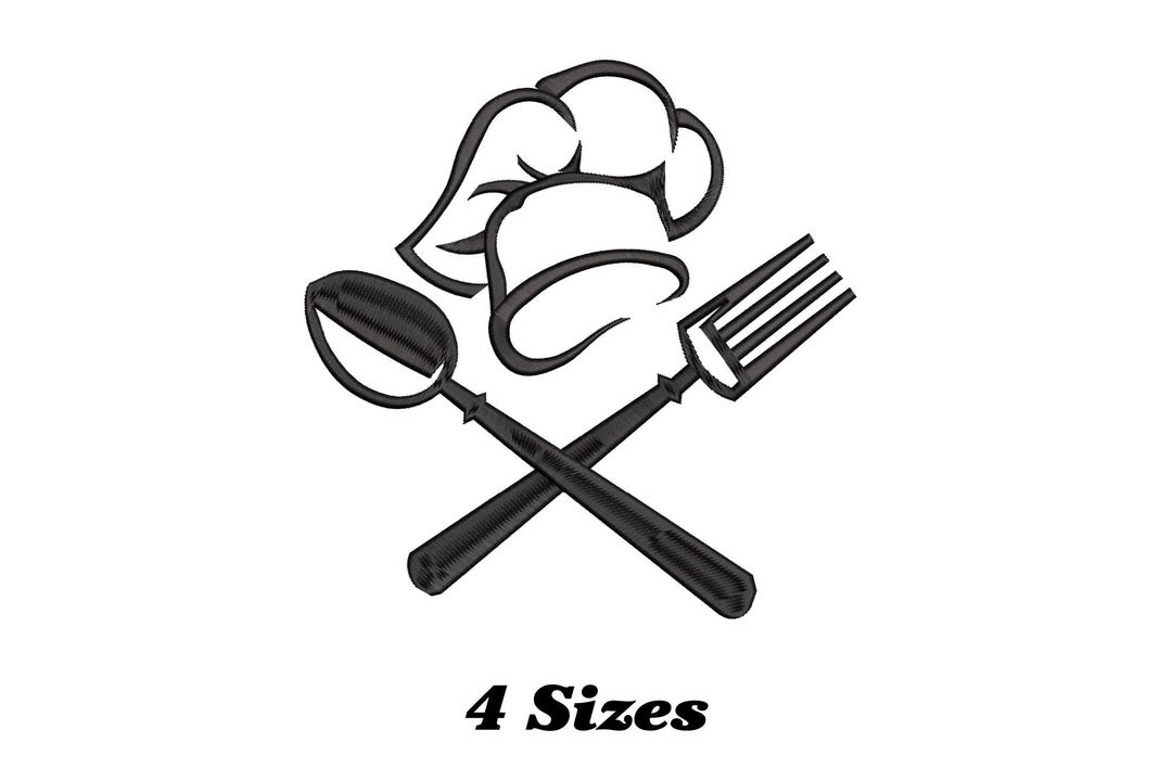 Kitchen Chef Embroidery Design, Chef Machine Embroidery Design, Chef ...
