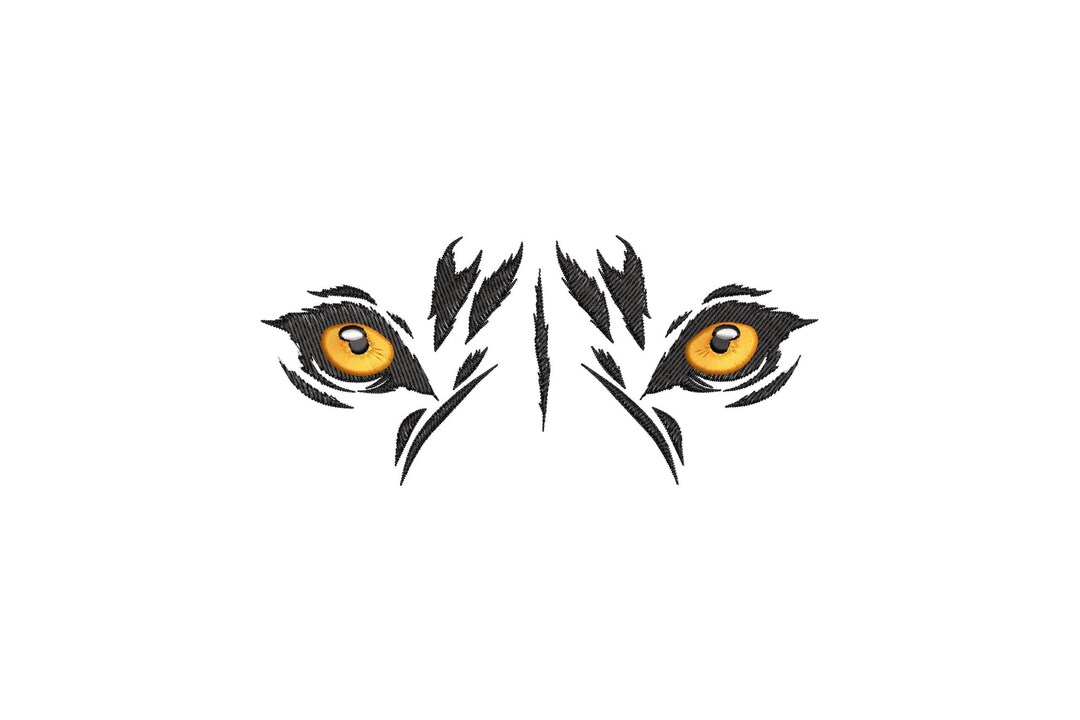 Tiger Eyes Embroidery Design, Tiger Eyes Machine Embroidery Design ...