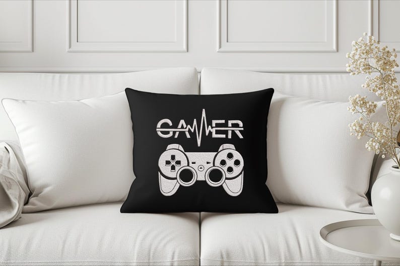 Video Game Gamer Embroidery Design, Video Game Gamer Machine Embroidery ...