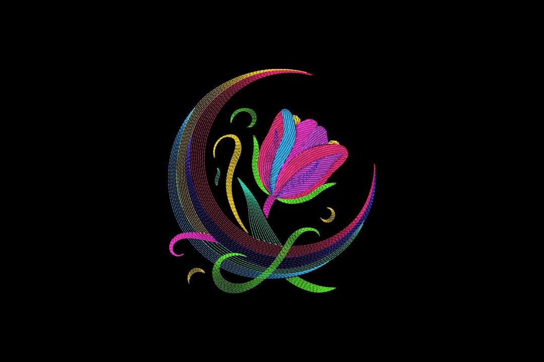 Tulip Embroidery Design, Tulip Machine Embroidery Design, 4 Sizes ...