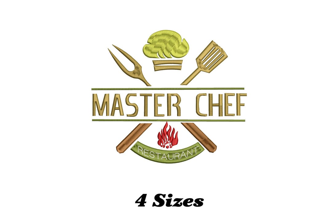 Master Chef Embroidery Design, Master Chef Machine Embroidery Design ...