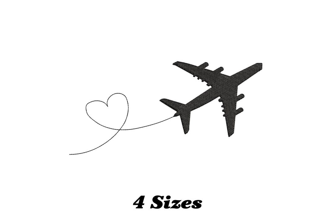 Airplane Embroidery Design, Airplane Machine Embroidery Design ...