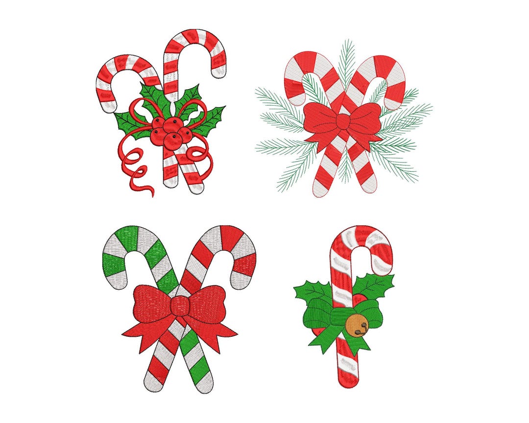 Candy Christmas Embroidery Design, Christmas Candy Machine Embroidery ...