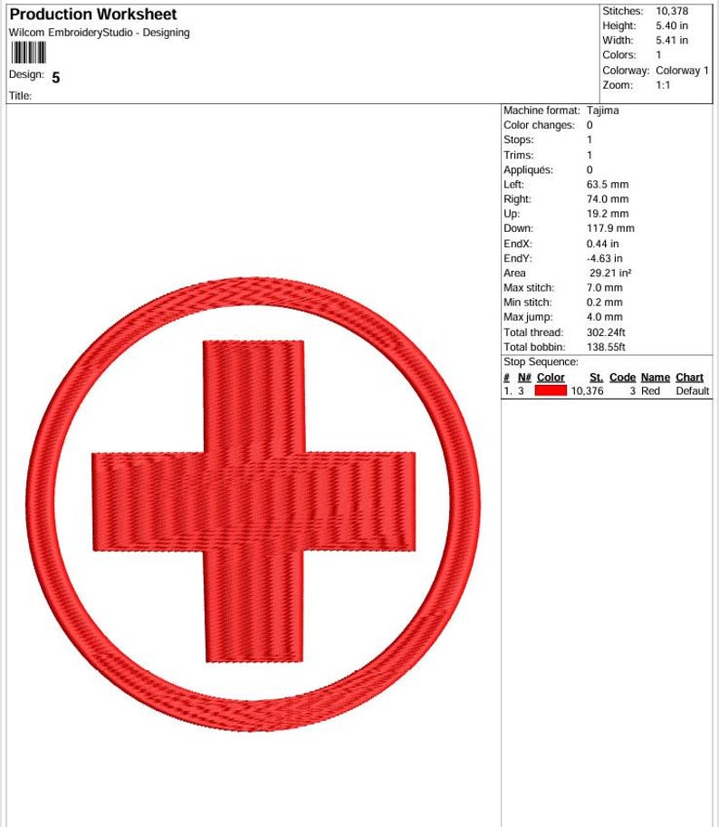 Red Cross Embroidery Design, Red Cross Machine Embroidery Design, Red ...