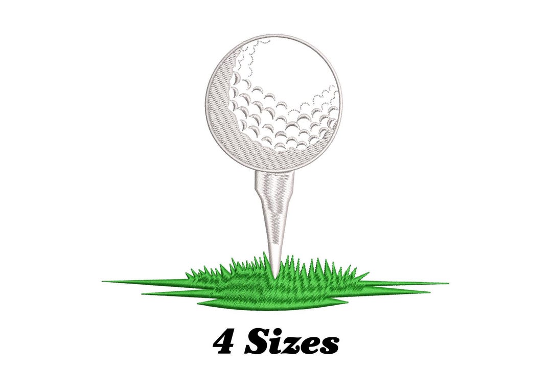 Golf Ball Embroidery Design, Golf Ball Machine Embroidery Design for ...