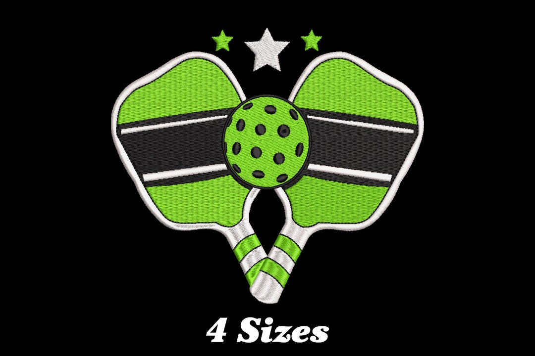 Beautiful Pickleball Embroidery Design, Pickleball Machine Embroidery ...