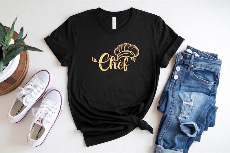 Elegant Chef Embroidery Design, Chef Machine Embroidery Design, 4 Sizes ...