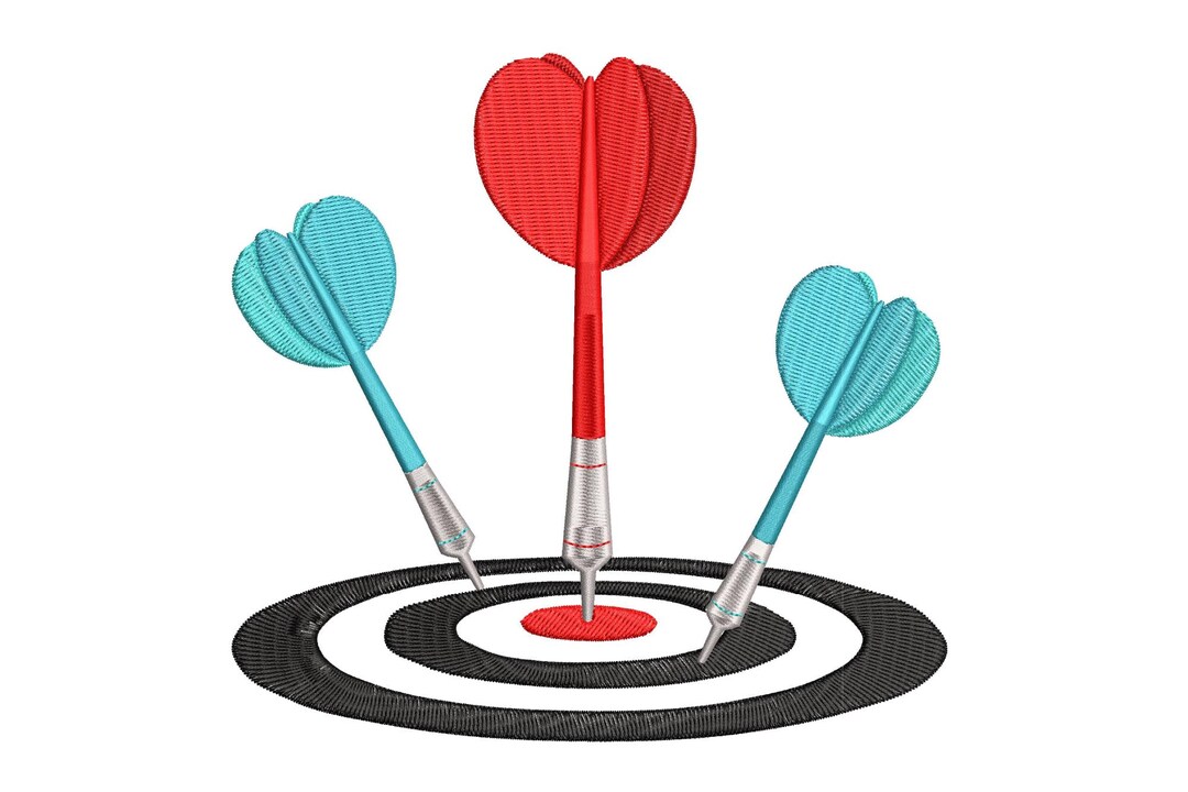 Bullseye Target Embroidery Design, Bullseye Target Machine Embroidery ...