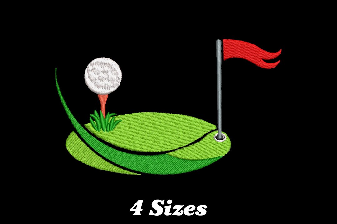 Golf Club Embroidery Design, Golf Club Machine Embroidery Design for ...