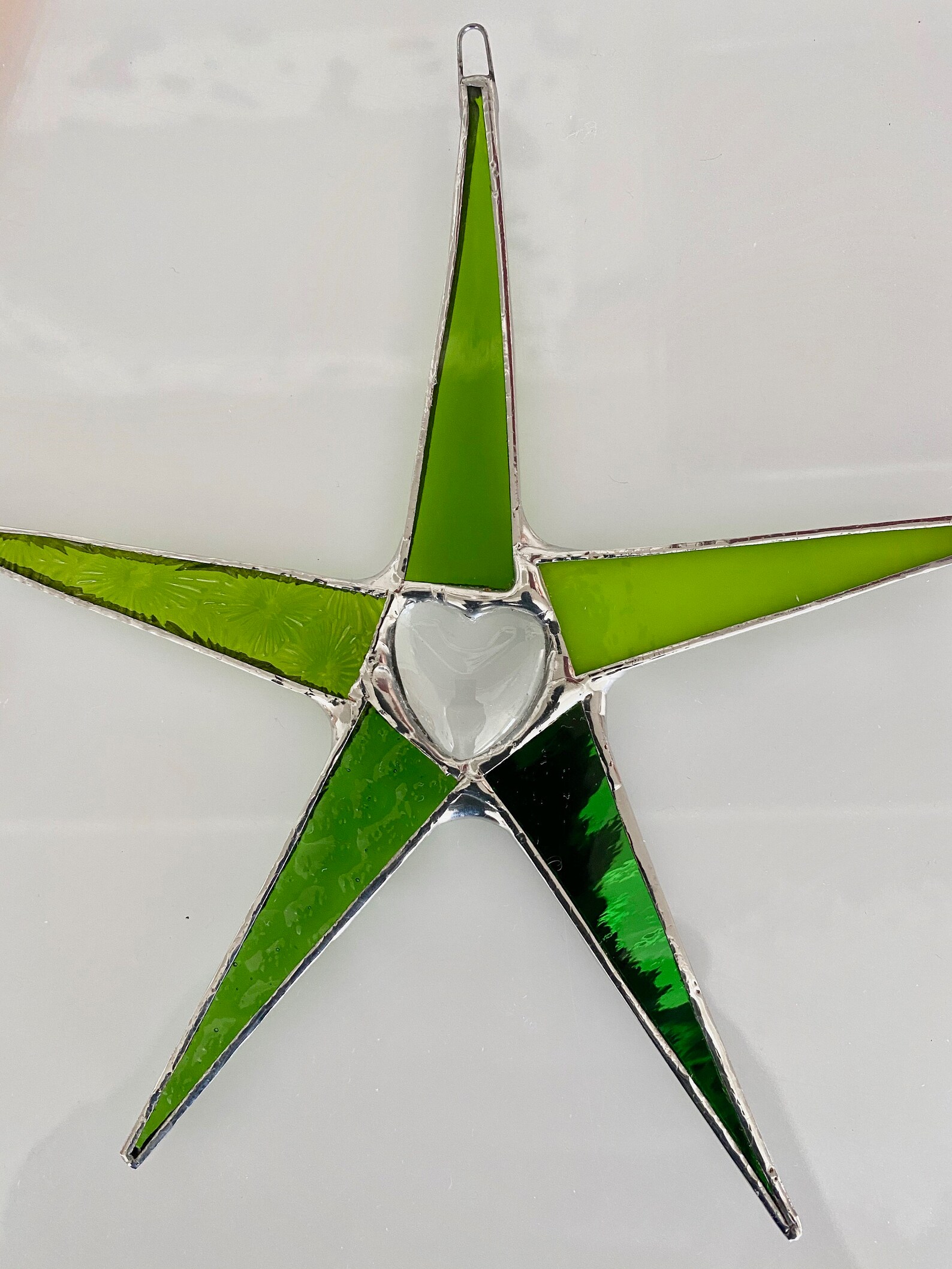 Always in My Heart Star 7 Inch Star With a Variety of Art Glass Points ...