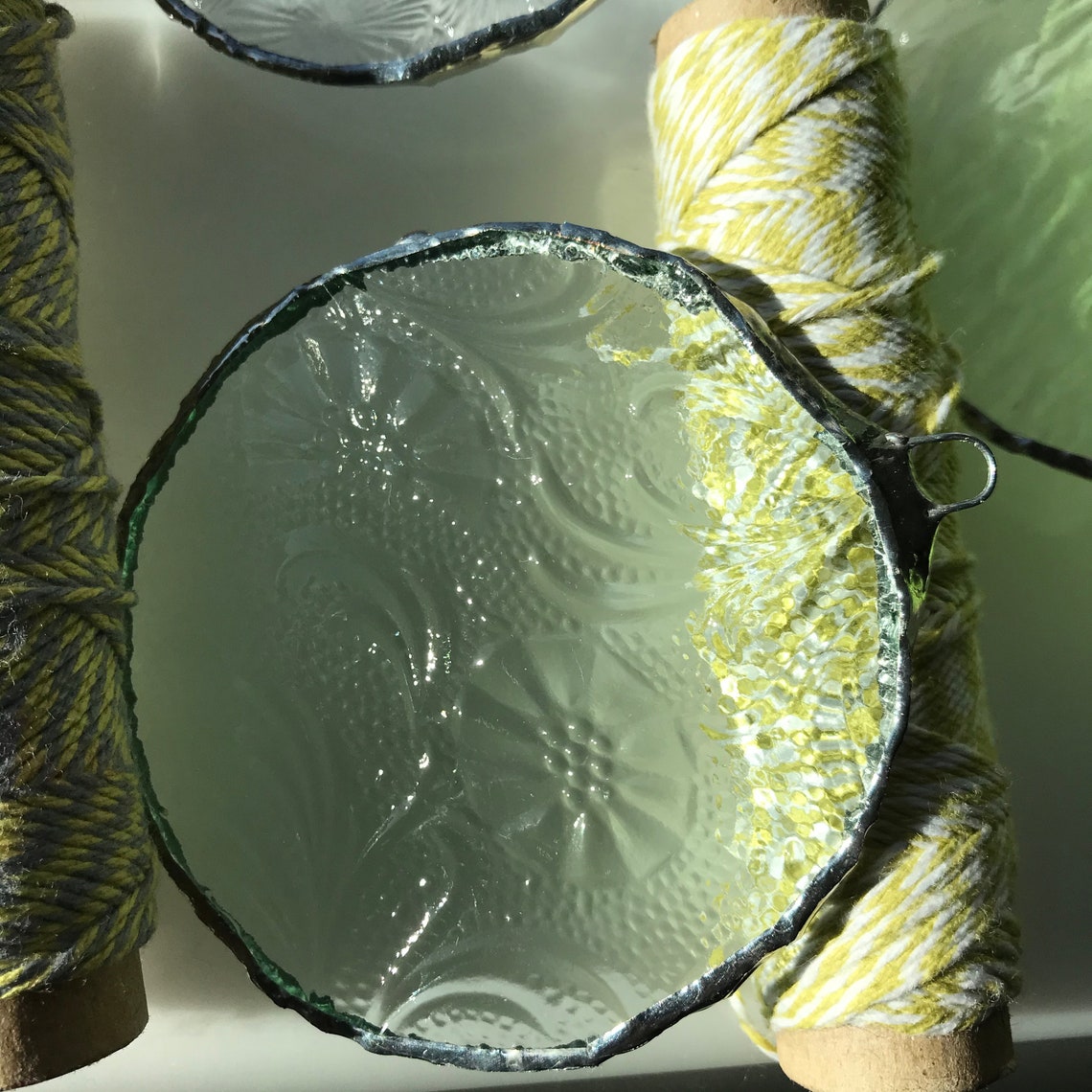 3 Inch Festive Boules Stained Glass Discs Custom Colors - Etsy