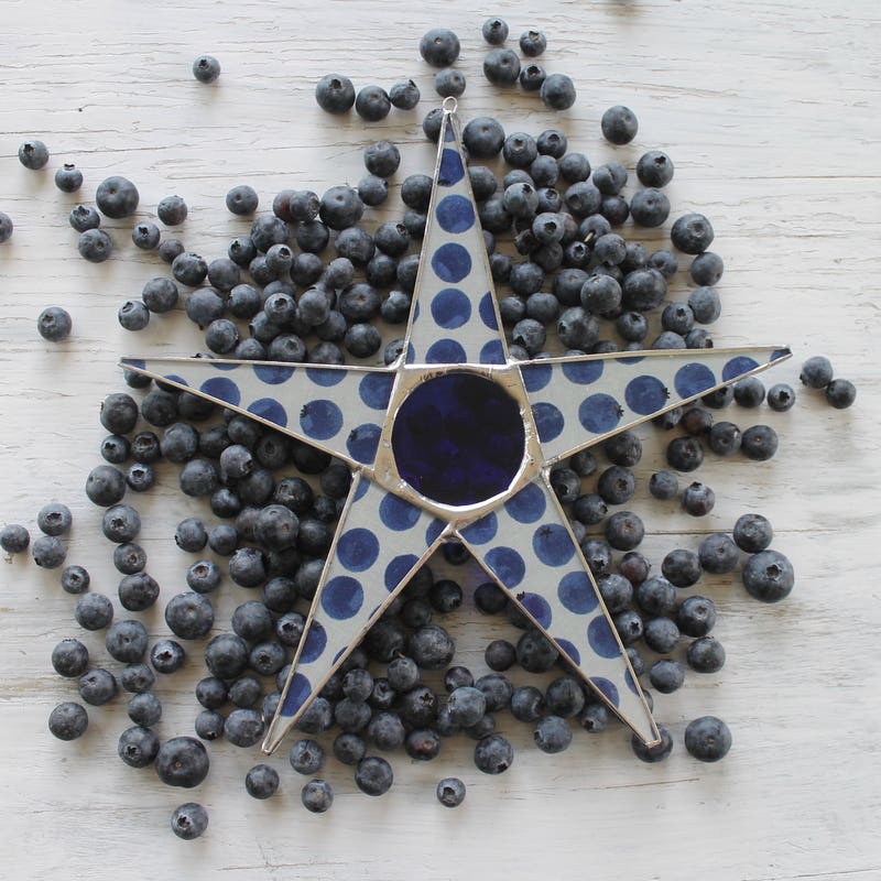 Blueberry Motif - Etsy