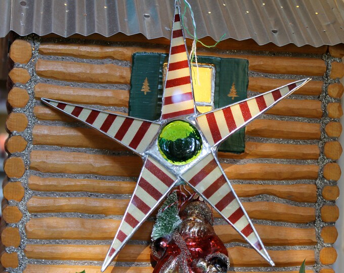 8 Inch Peppermint Star - Etsy