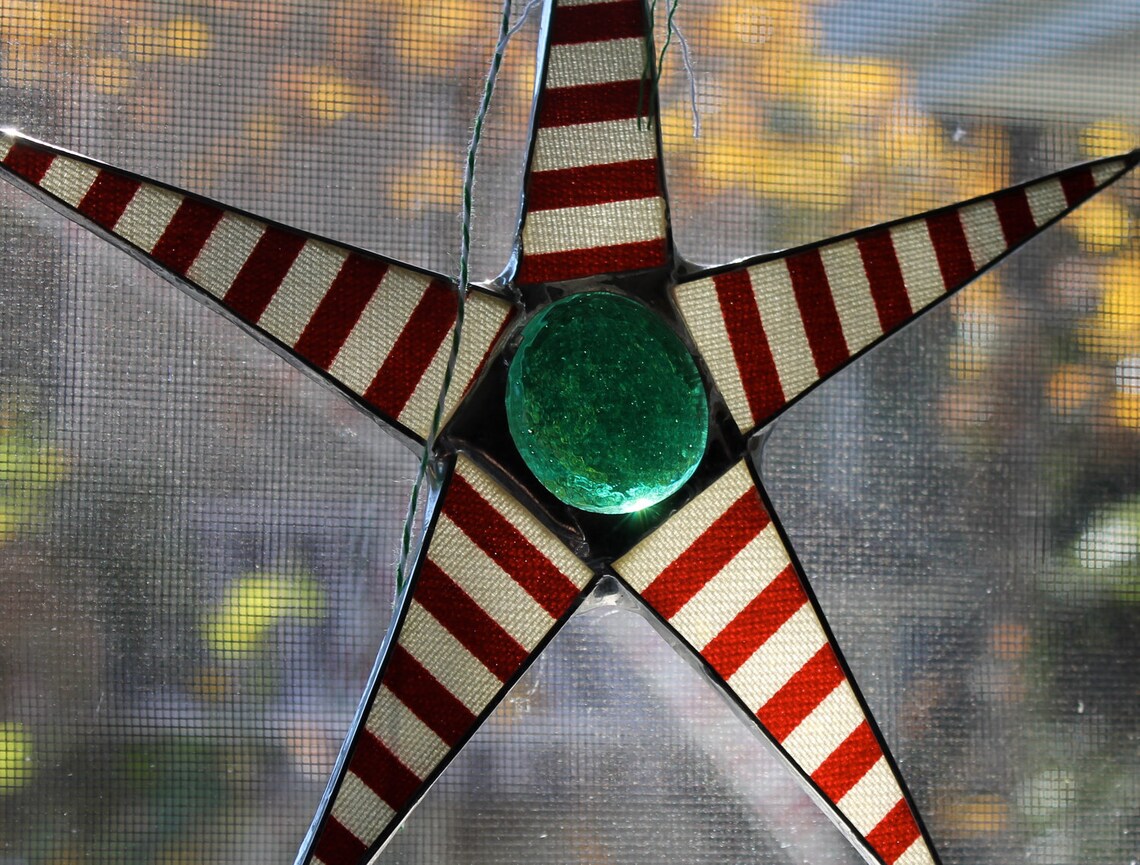 8 Inch Peppermint Star - Etsy
